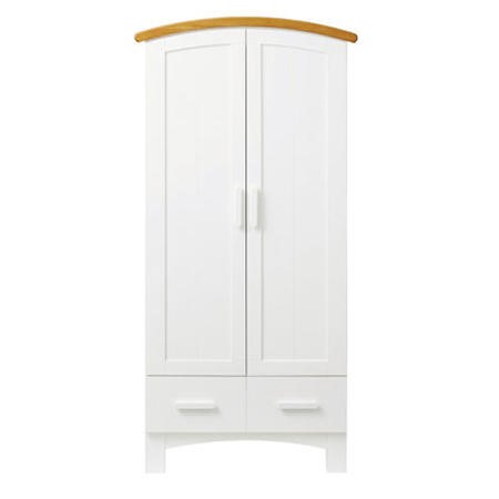 Cosatto Hogarth 3 in 1 Wardrobe in White and Oak - Furniture123
