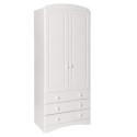 Furniture To Go Scandi 2 Door 3 Drawer Robe In White | Furniture123