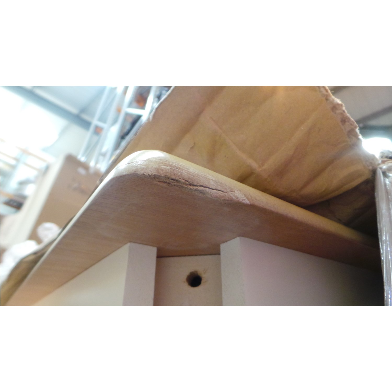 GRADE A2 - Rhode Island Rectangular Dining Table Extendable White ...