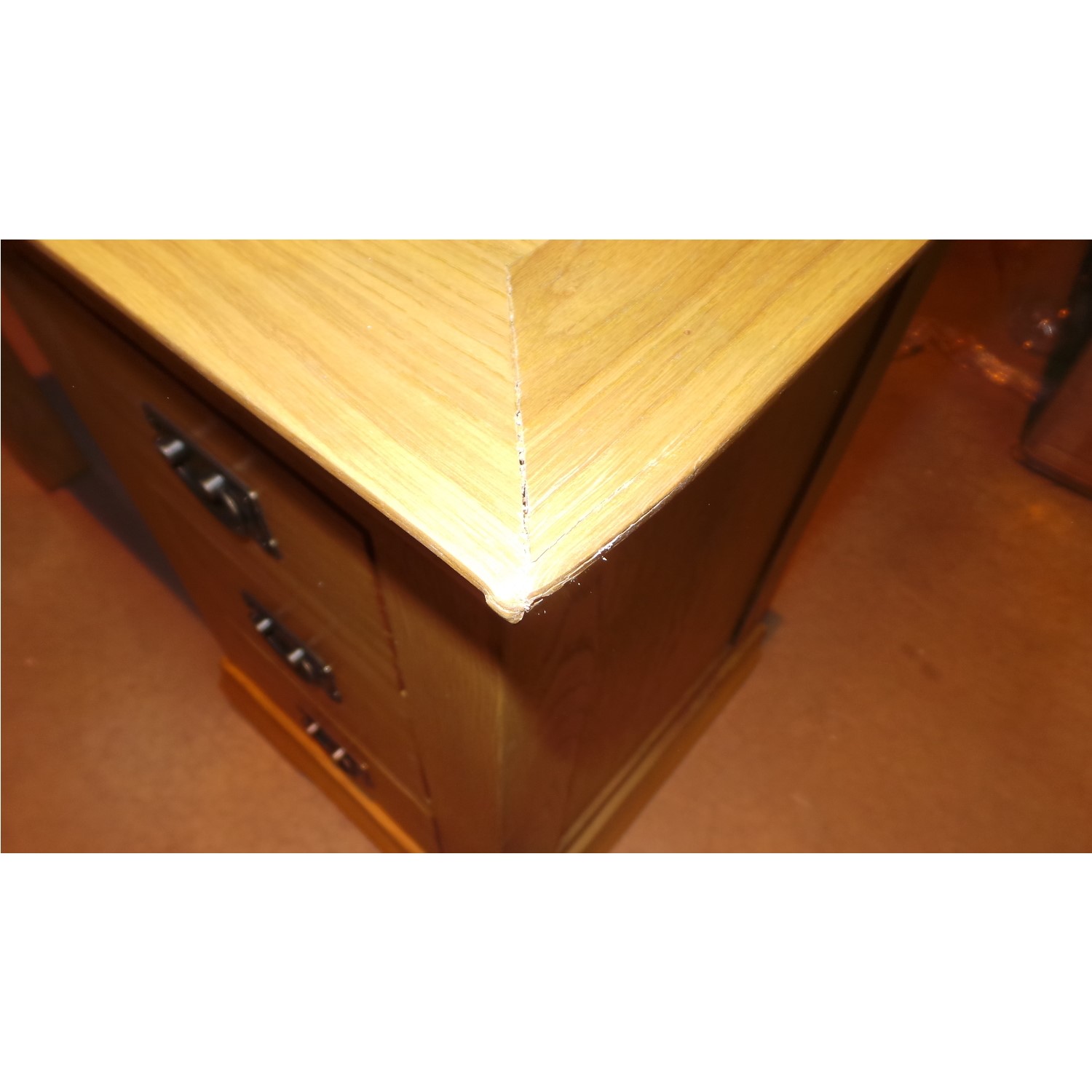 GRADE A2 - Loire Oak Farmhouse Dressing Table - Furniture123