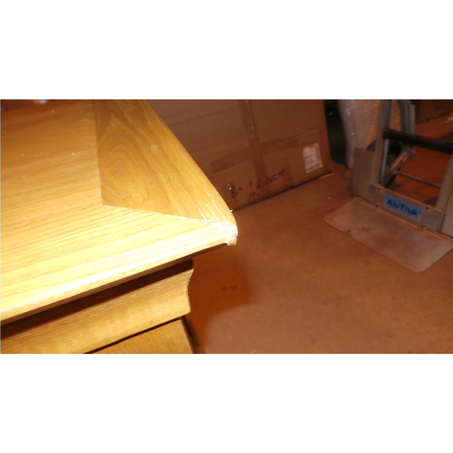 GRADE A2 - Loire Oak Farmhouse Dressing Table - Furniture123