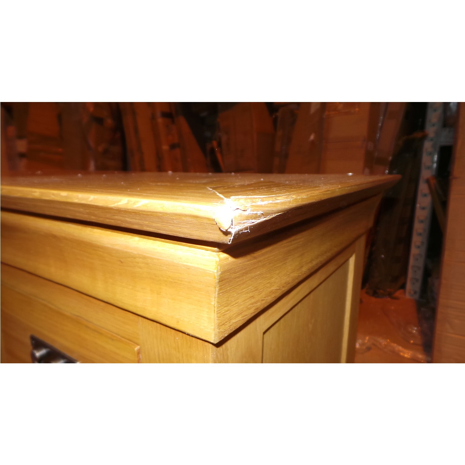 GRADE A2 - Loire Oak Farmhouse Dressing Table - Furniture123