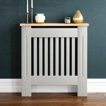 Small Grey Radiator Cover - 78cm- Arlington - Furniture123