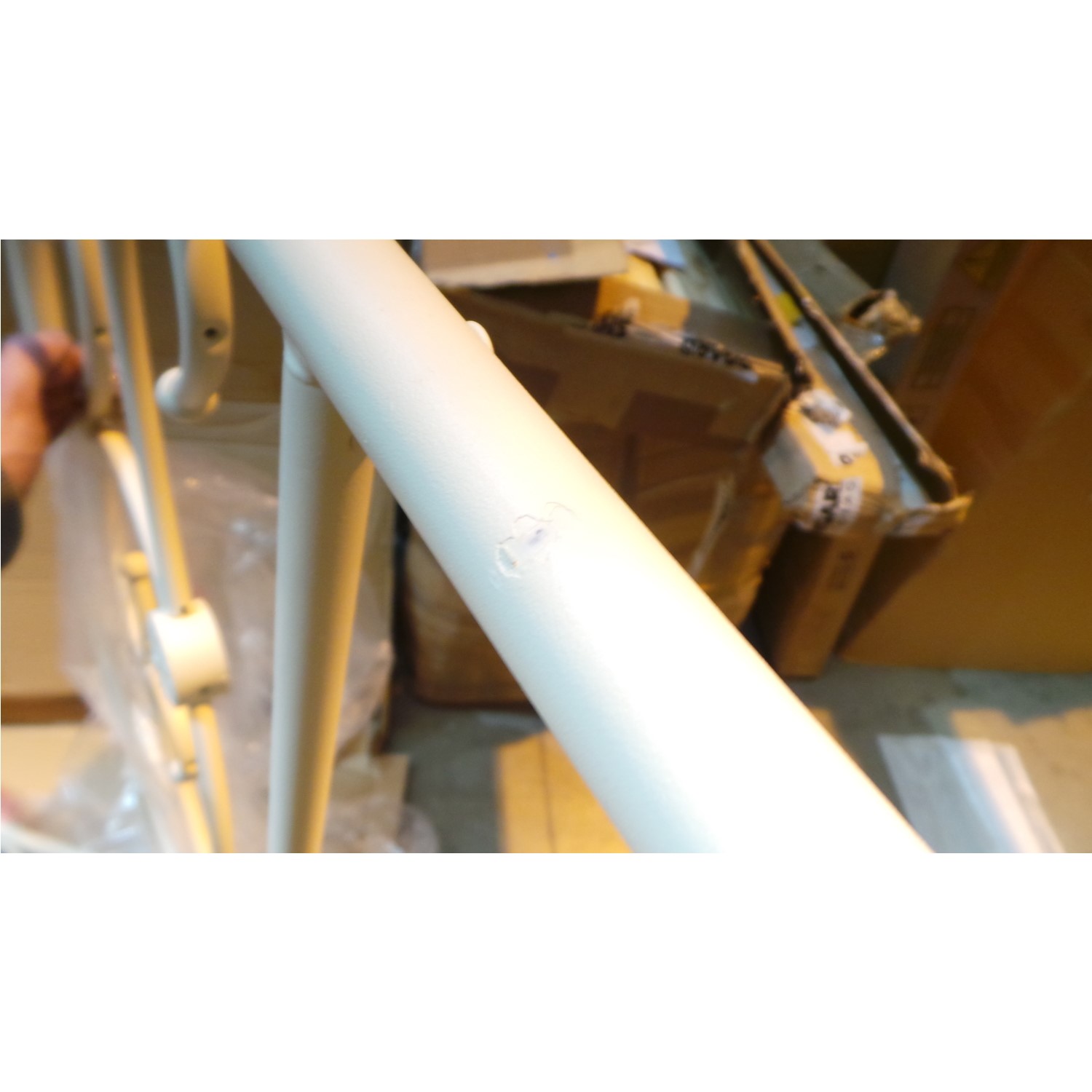 GRADE A2 - Julian Bowen Arabella Double Bed in Stone White - Furniture123