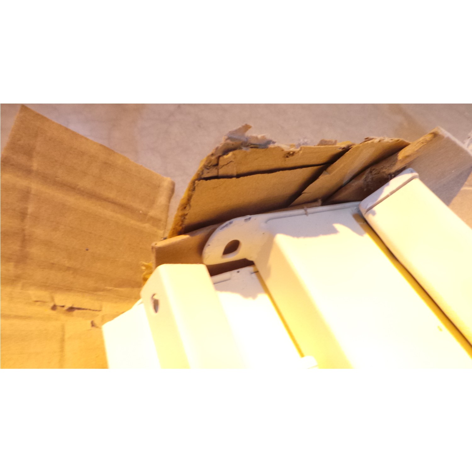 GRADE A2 - Julian Bowen Arabella Double Bed in Stone White - Furniture123