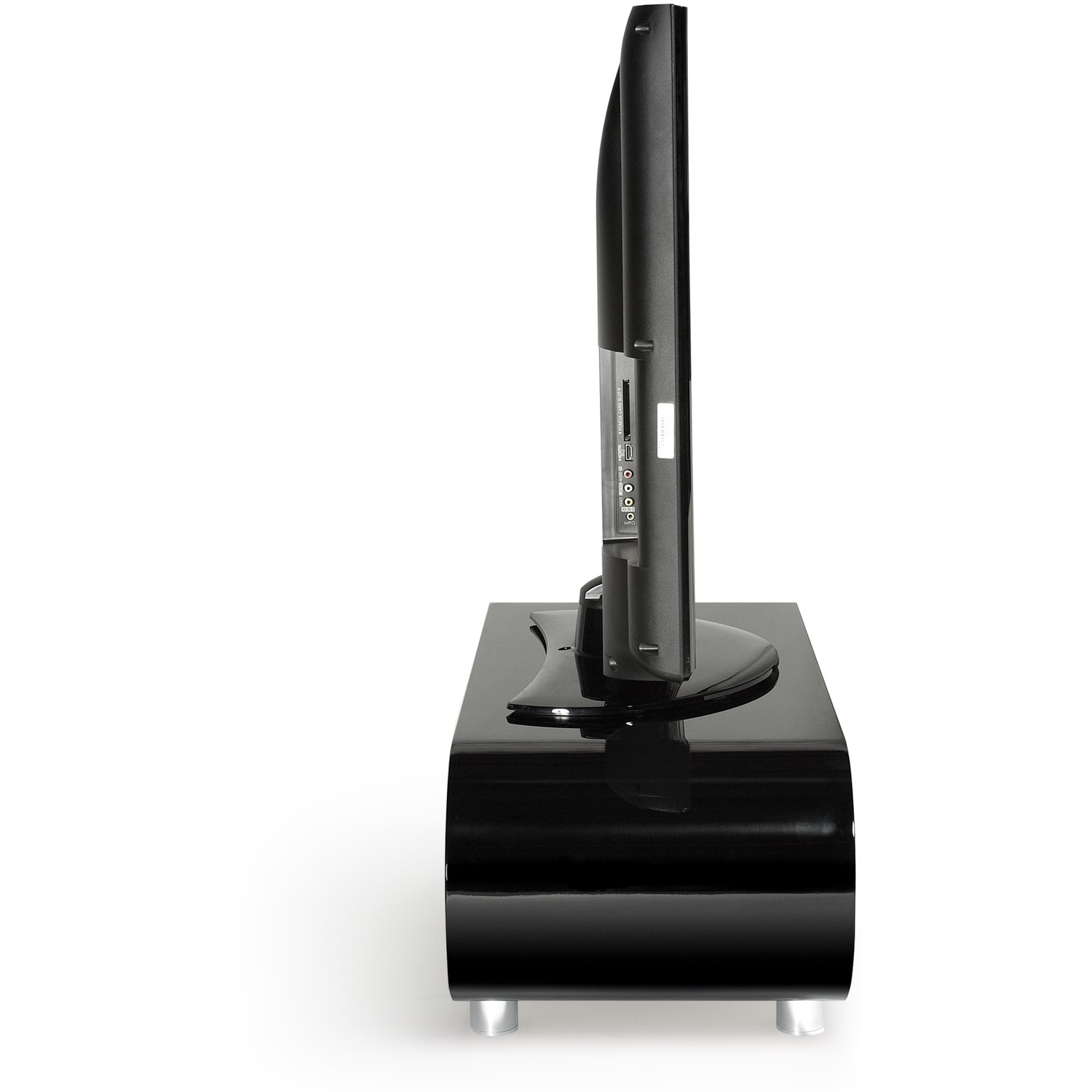 Techlink Black OV95 Ovid TV and HiFi Stand - TV's up to 50" - Furniture123
