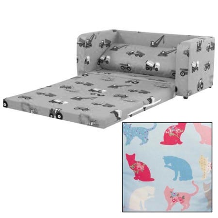 Just4Kidz Sofa Bed in Kitty Kat - Furniture123