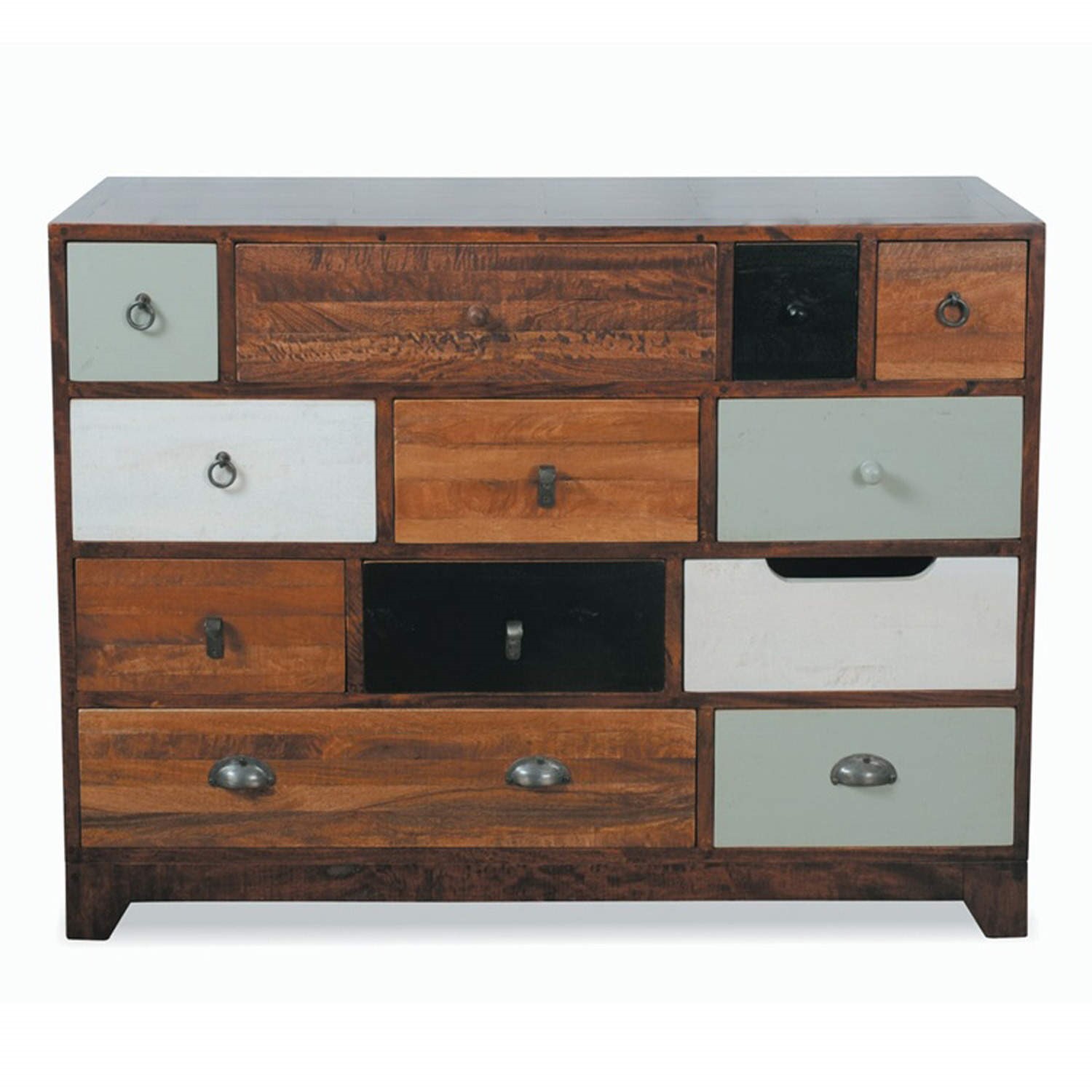 GRADE A3 - Vintage 12 Drawer Chest - Furniture123