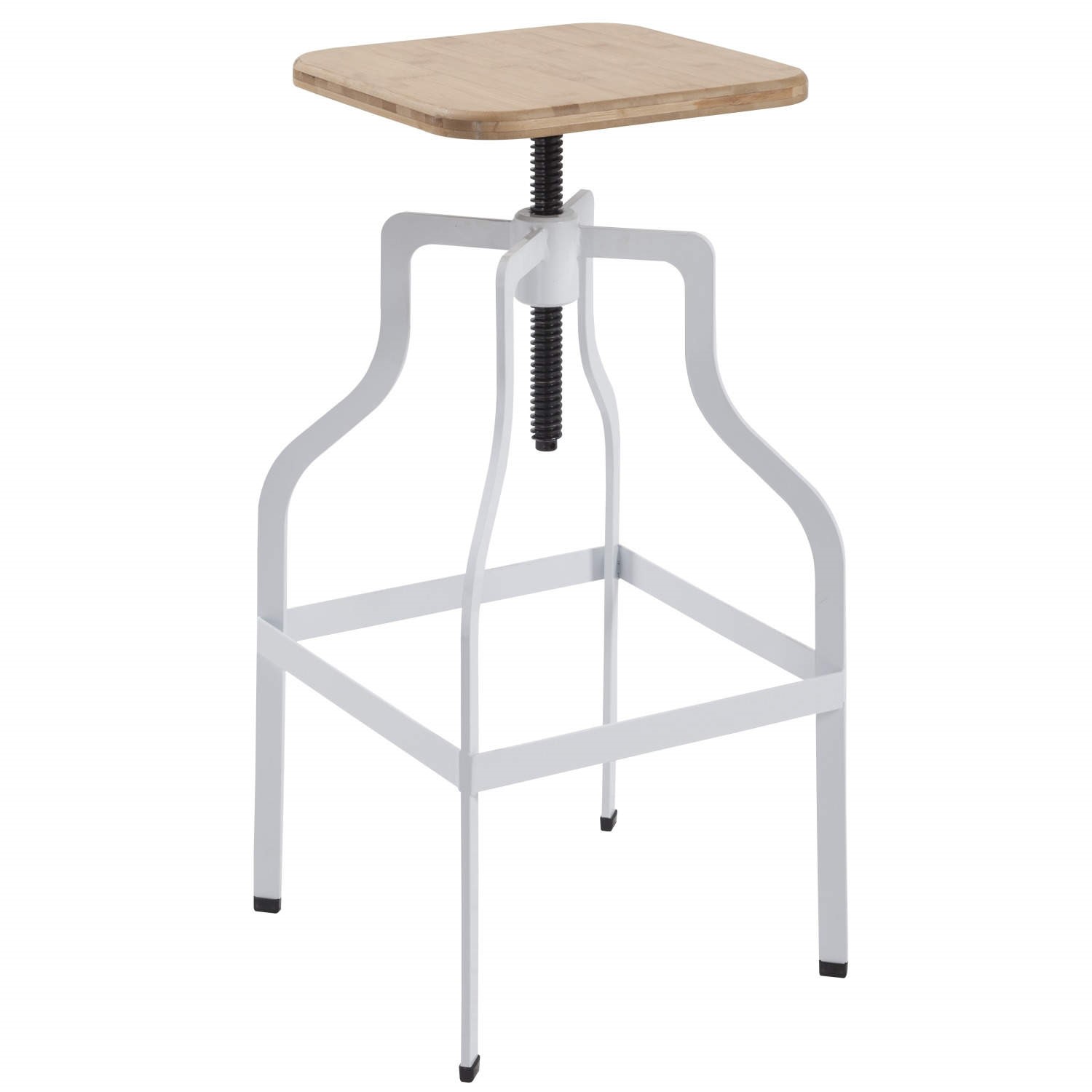 GRADE A1 - LPD Shoreditch Bar Stool in White - Furniture123
