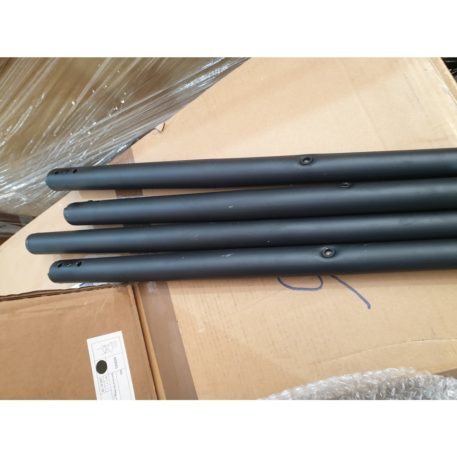 GRADE A2 - Macie Grey Velvet Bar Stool with Black Legs - Furniture123