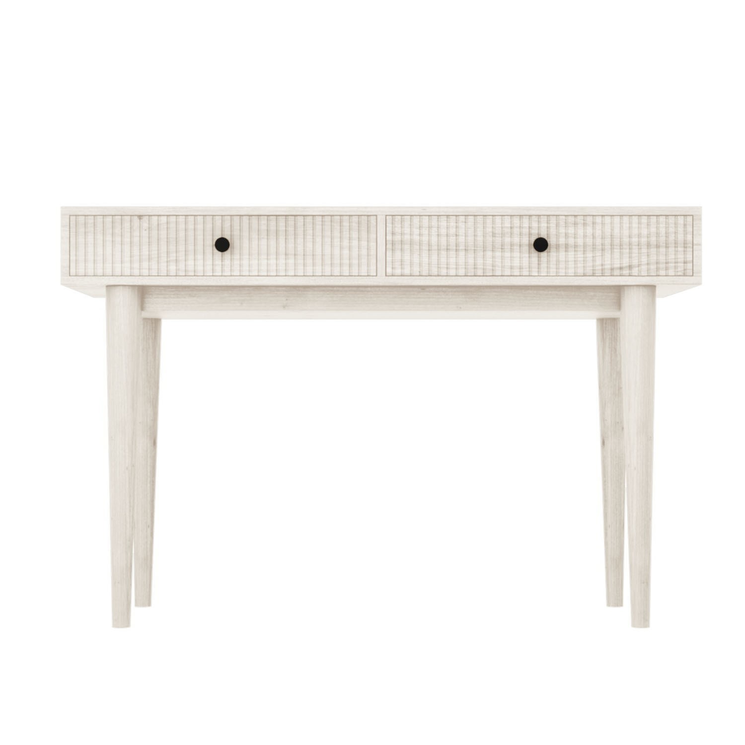 Rustic Wooden Dressing Table with 2 Drawers - Beau - Furniture123