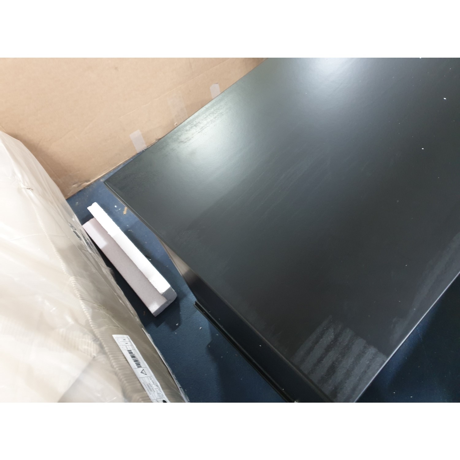 GRADE A2 - 6 Drawer Wide Chest of Drawers in Black - Georgia - Furniture123