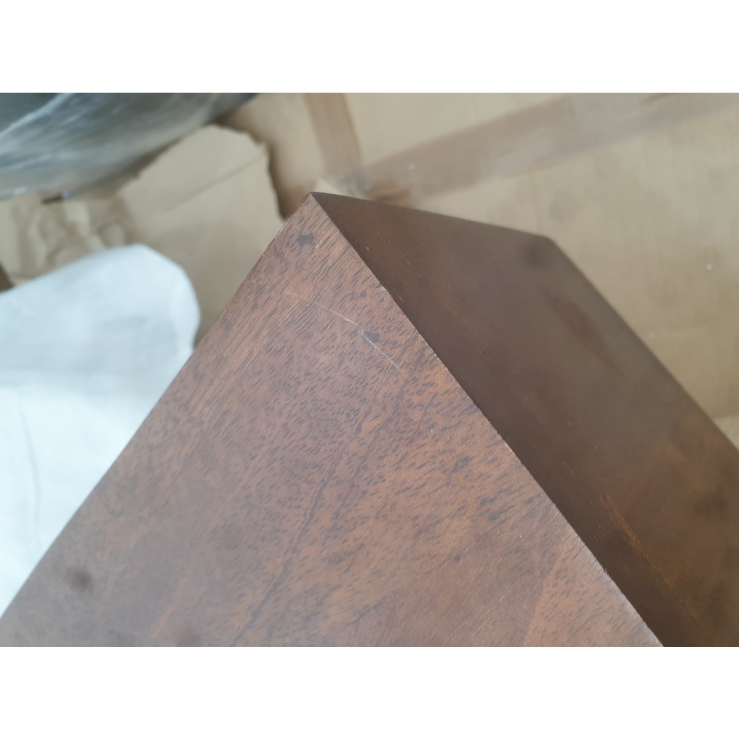 GRADE A2 - Narrow Mango Wood Console Table with Drawers - Dejan ...