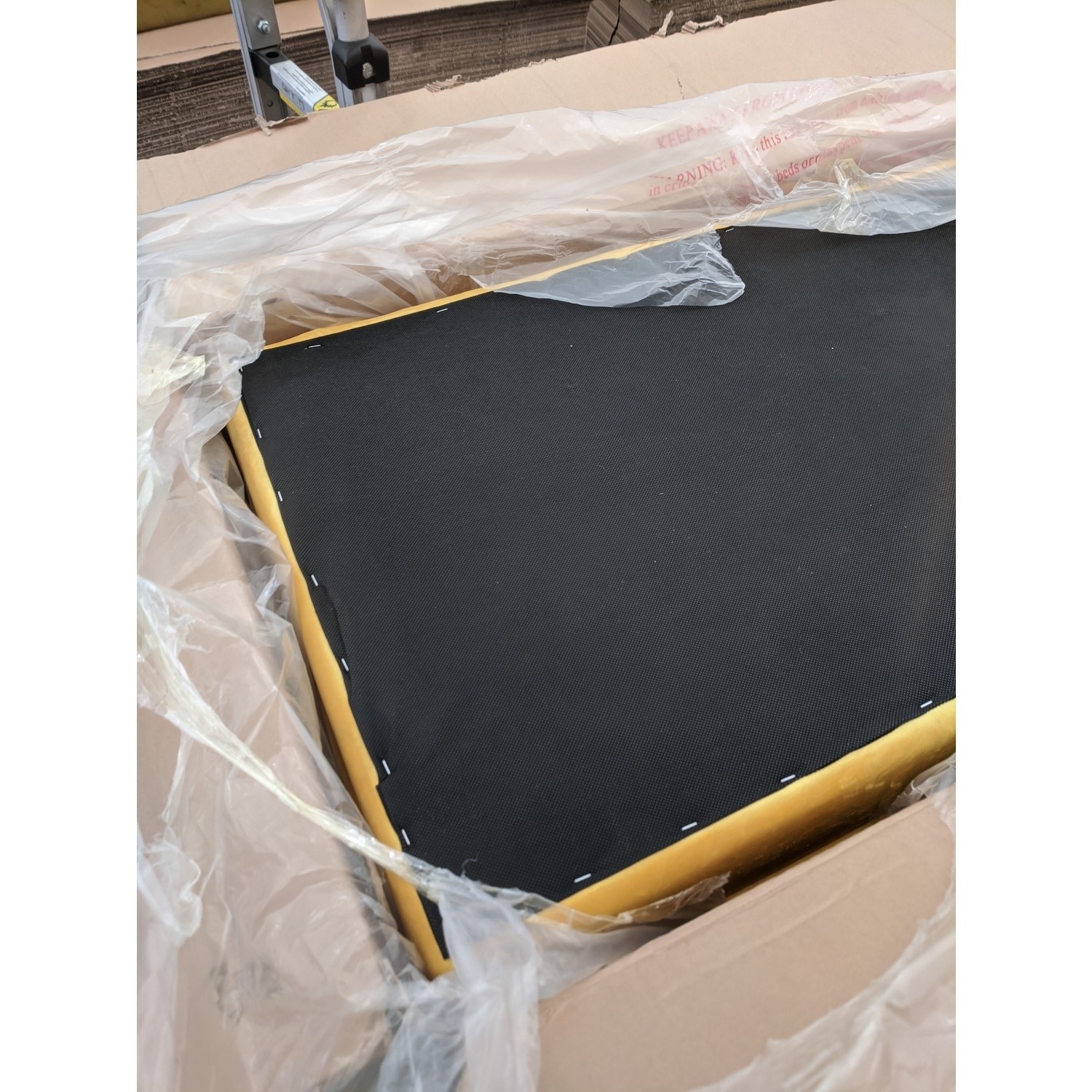 GRADE A2 - Mustard Yellow Velvet Ottoman Storage Bench - Safina ...