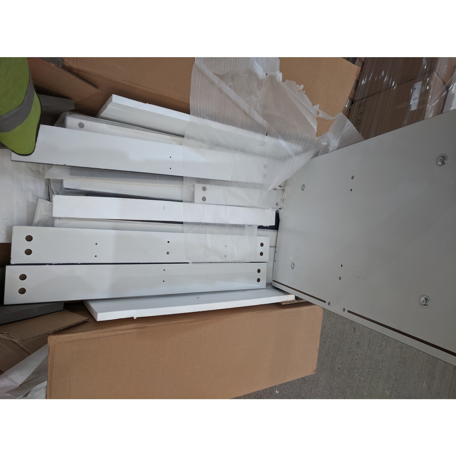 GRADE A2 - Navy Blue Chest of 5 Drawers with Metallic Trim - Isabella ...