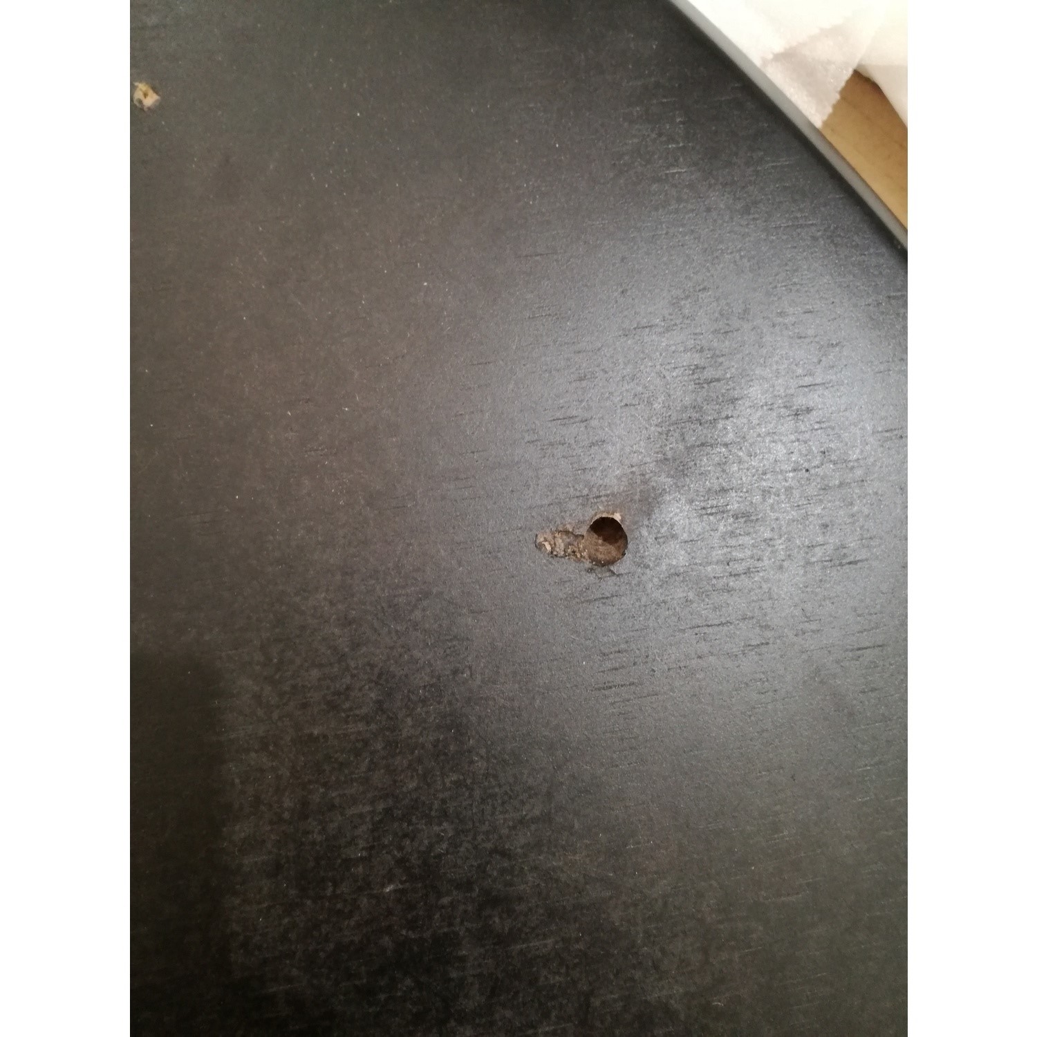 GRADE A2 - Small Round Black Dining Table - Seats 4 - Karie - Furniture123