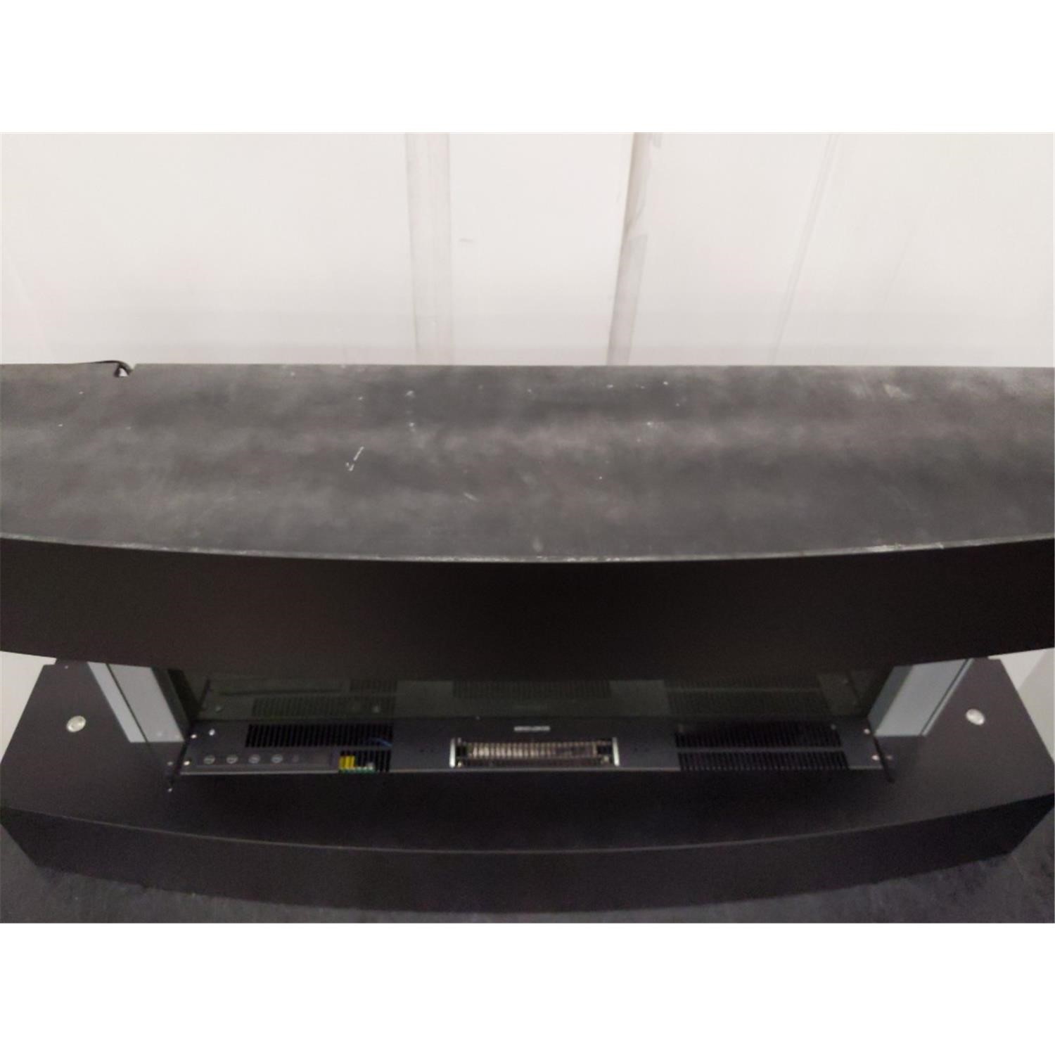 GRADE A3 - 47 Inch Curved Matt Black Smart Wifi Wall Mounted Electric ...