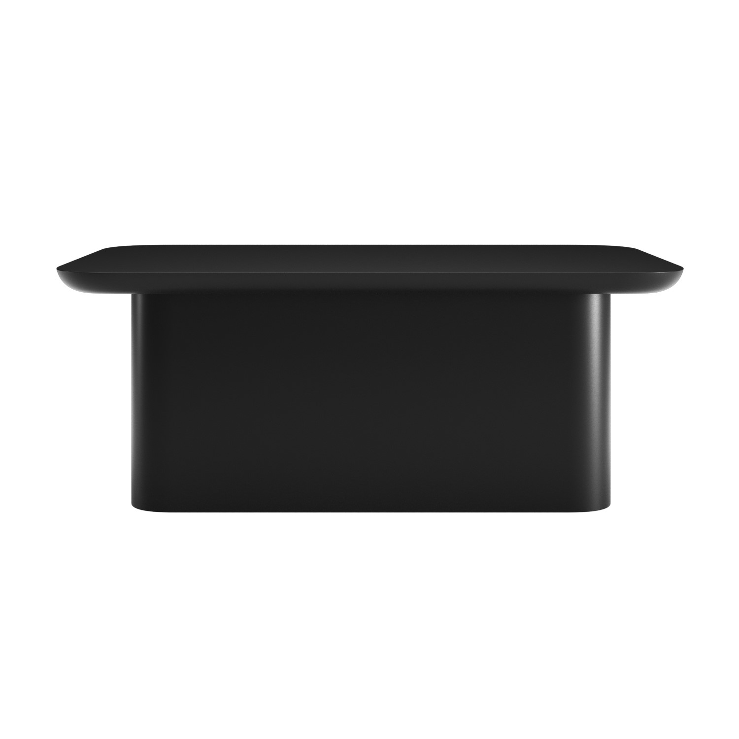 Large Rectangular Black Wooden Coffee Table With Storage - Ari ...