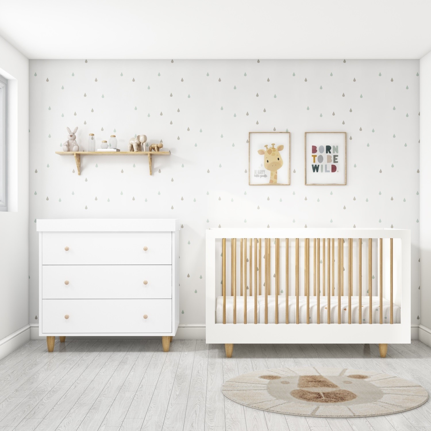 GRADE A1 - White Changing Unit with 3 Storage Drawers - Astelle ...