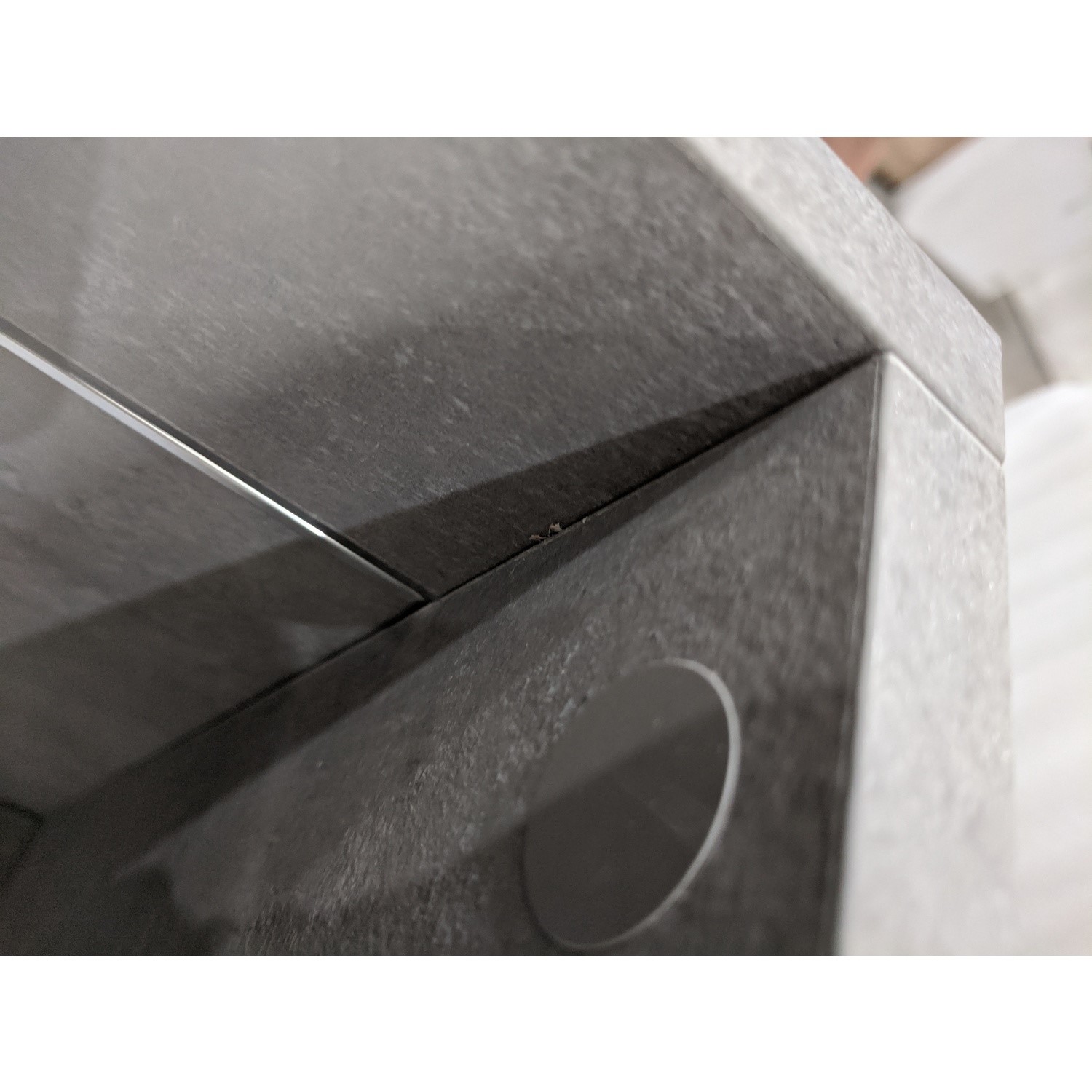 Grade A2 - 460mm Concrete Effect Cloakroom Freestanding Vanity Unit ...