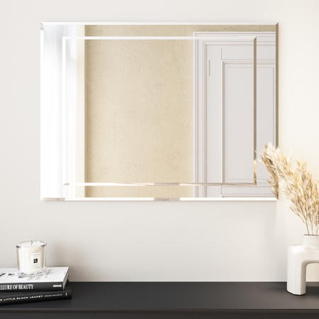 Rectangular Mirror 80 x 60cm - Tucana - Furniture123