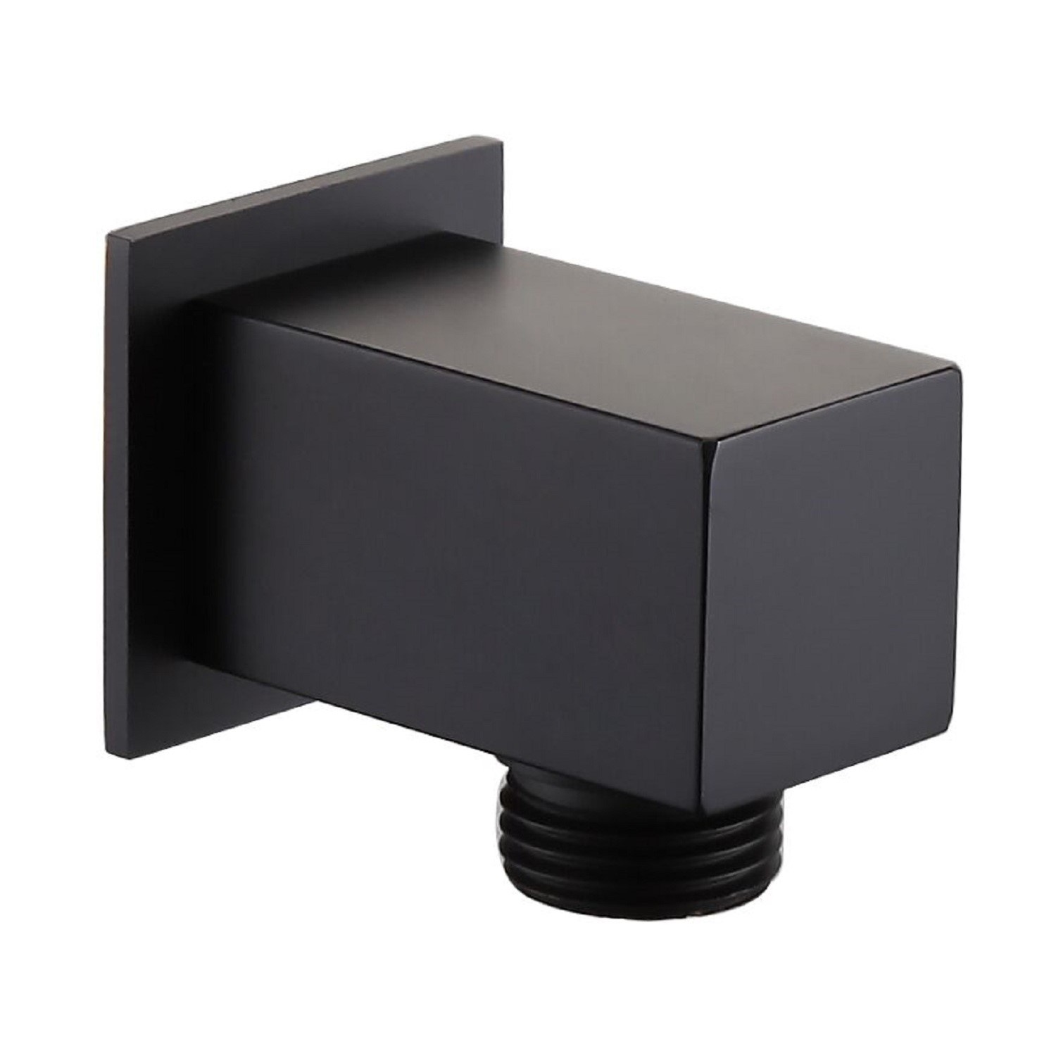 Zana Matt Black Square Wall Outlet Elbow - Furniture123
