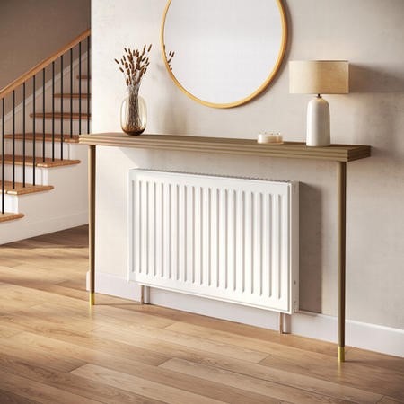 Large & Narrow Solid Weathered Oak Radiator Cover - 150cm - Rayne ...