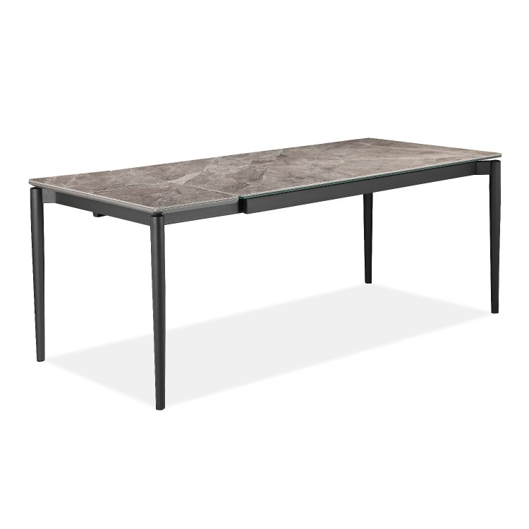 Marble Extendable Dining Table in Grey - Seats 6-8 - Camilla - Furniture123