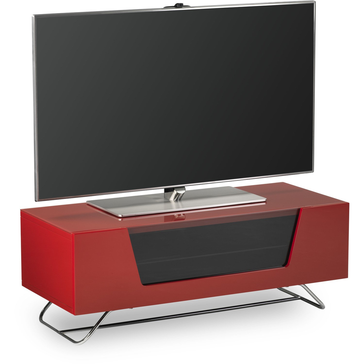 Alphason CRO2-1000CB-RED Chromium 2 TV Cabinet for up to 50" TVs - Red ...