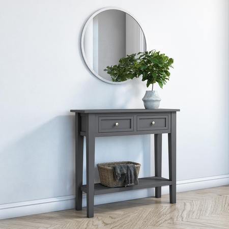 Dark grey console table store
