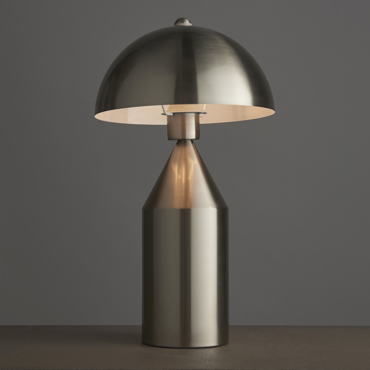 Nova Brushed Nickel Table Lamp - Furniture123