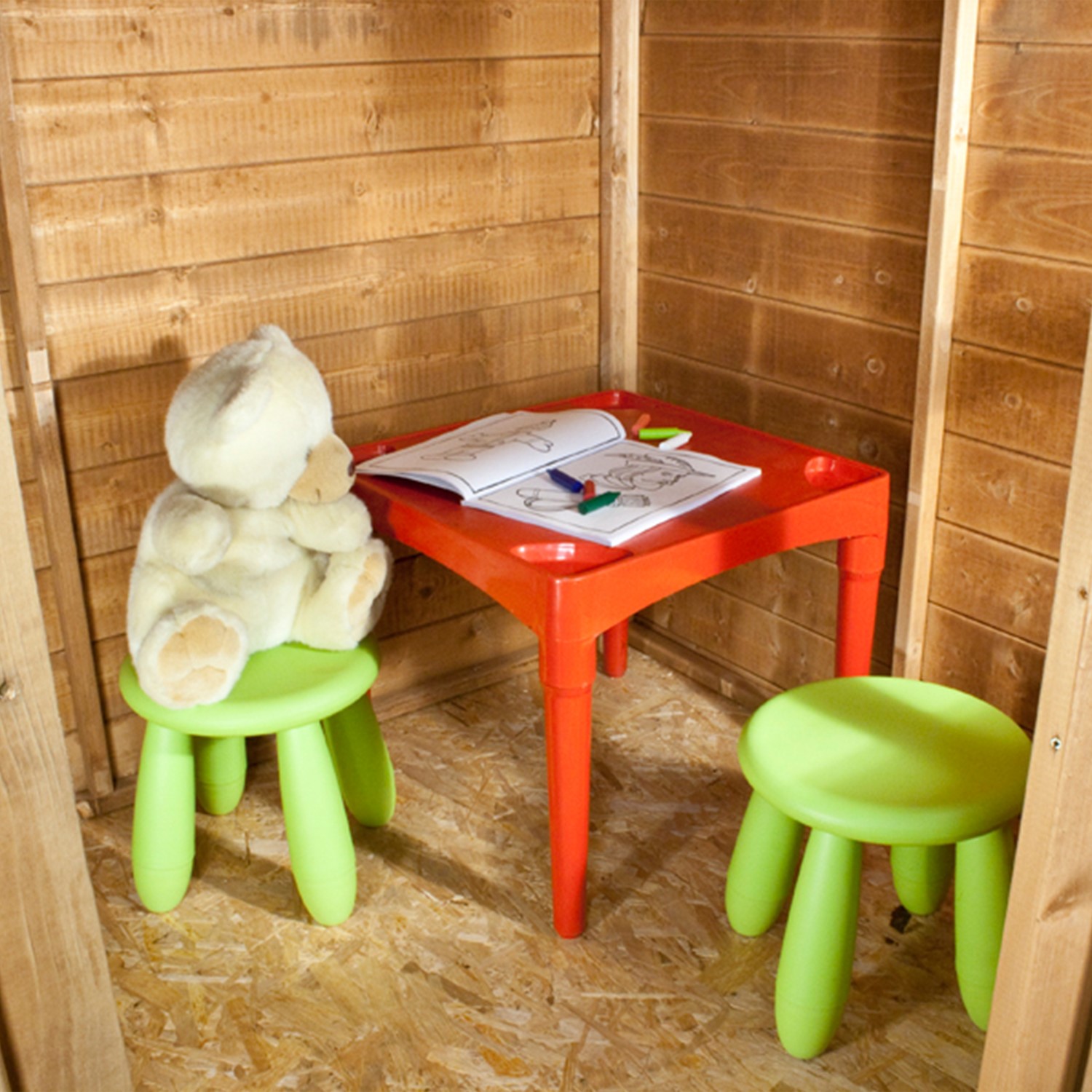 Mercia Kids Wooden Tower Playhouse - Honeysuckle - Furniture123