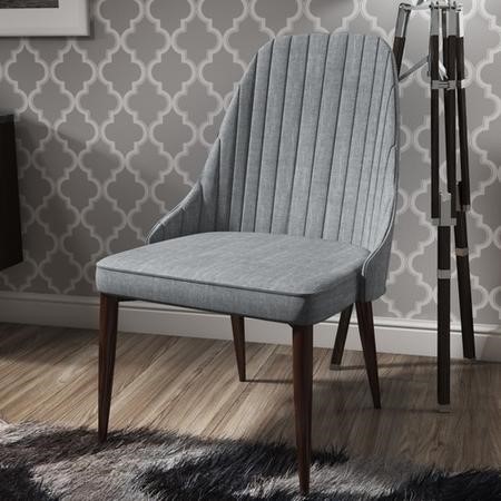 Harland Upholstered Occasional Chair in Light Grey - Furniture123
