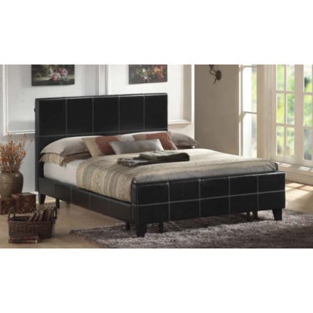 Joseph Erba Upholstered Leather Bed - double - Furniture123