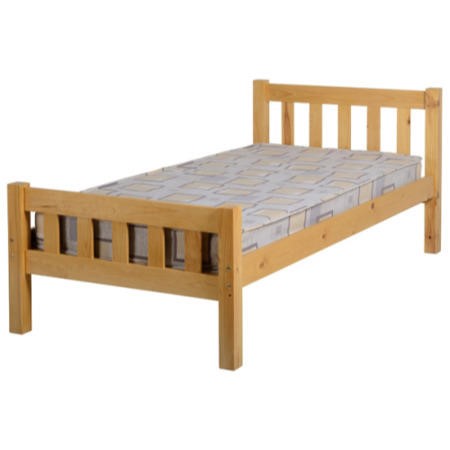Seconique Carlow Solid Pine Single Bed Frame - Furniture123