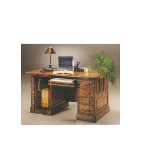 Colonial Oak Computer Desk - Furniture123