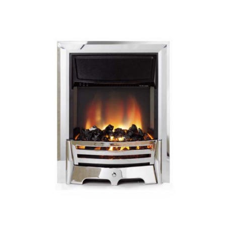 Be Modern Mayfair Coal Effect Electric Fire in Chrome - Furniture123