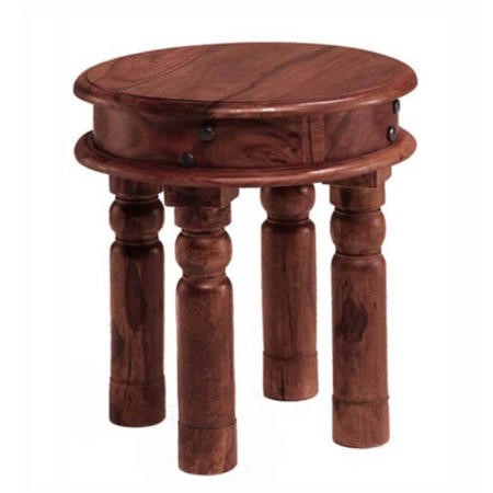 Delhi Indian Round Side Table - Furniture123