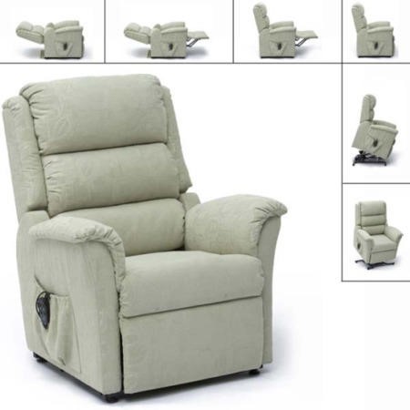 Restwell Nevada Riser Recliner in Green - Furniture123