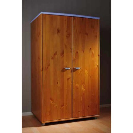 Stompa Combo Kids Natural 2 Door Wardrobe in Blue - Furniture123
