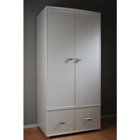 Stompa Combo Kids White 2 Door 2 Cube Wardrobe - Furniture123
