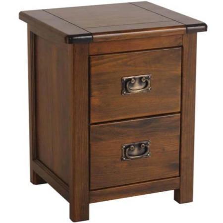 Core Products Boston 2 Drawer Bedside Table - Furniture123