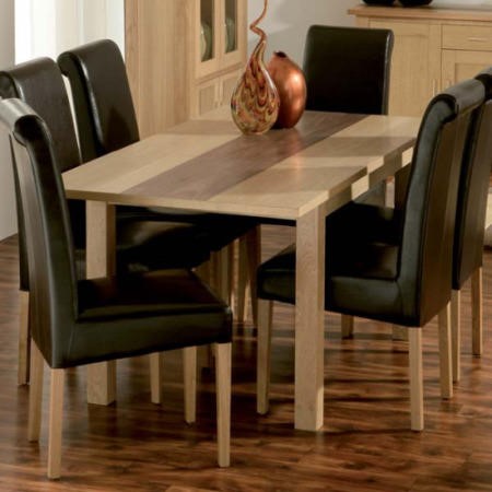 Zone Jenson Oak Rectangular Extending Dining Table - Furniture123
