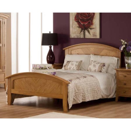 World Furniture Caprio Solid Oak Bed Frame - double - Furniture123