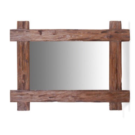 Natura Rustic Cabin Mirror - Furniture123