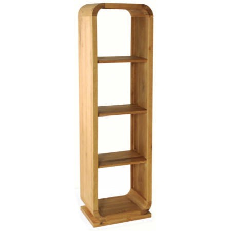 Oceans Apart Beverly Oiled Oak Open Back Shelf Unit - Furniture123