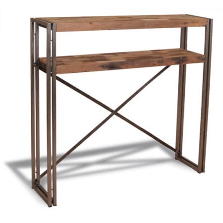 Signature North Reclaimed Cross Console Table - Furniture123