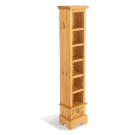 Leon Pine Open CD Tower - Furniture123