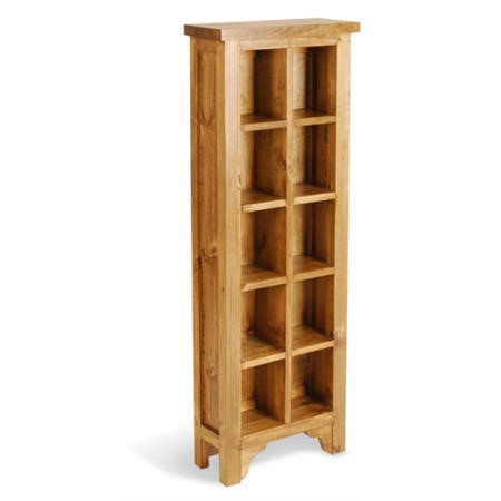 Leon Pine Double Open DVD Tower - Furniture123