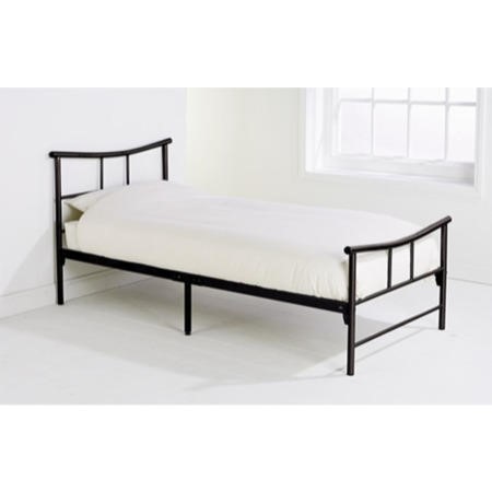 Mountrose Aztec Double Metal Bed Frame In Black - Furniture123